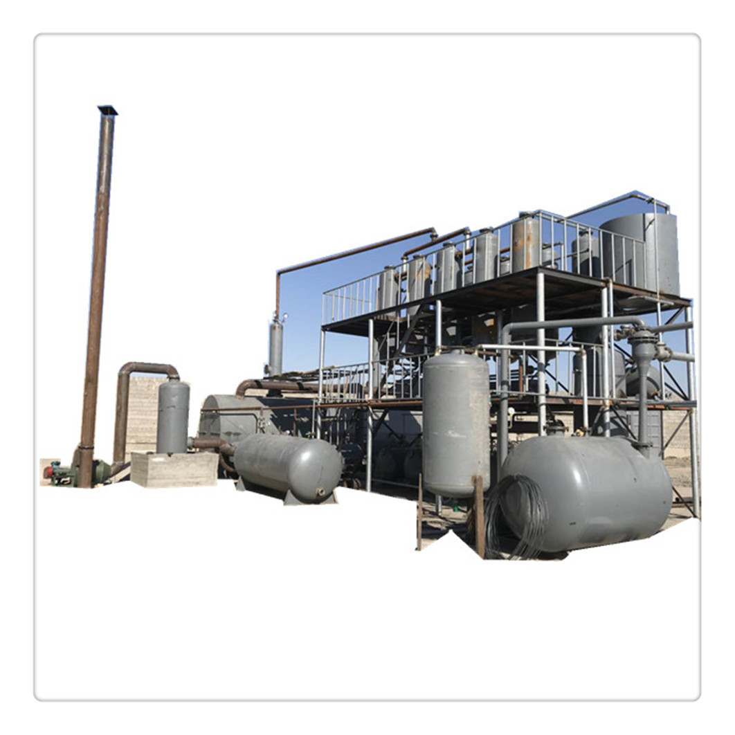 Tyre Pyrolysis Oil to Diesel Waste Oil Distillation Equipment with 380v ...